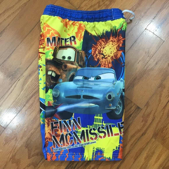 Disney | Swim | 24 32 425 Disney Pixar Cars Swim Trunks 8 | Poshmark